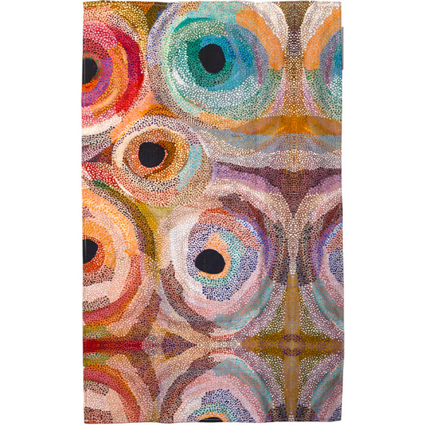 Australian Made Tea Towel by Marianne Burton - Planet Corroboree