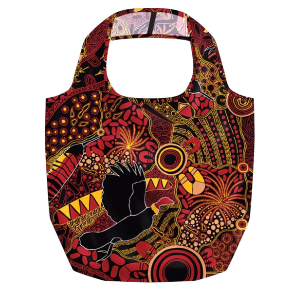 Fold Up Bag - Artwork by Justin Butler - Planet Corroboree