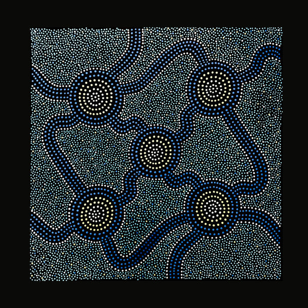 Clans of my Nation - 60cm x 60cm - Bundjalung Sean #13 - Planet Corroboree