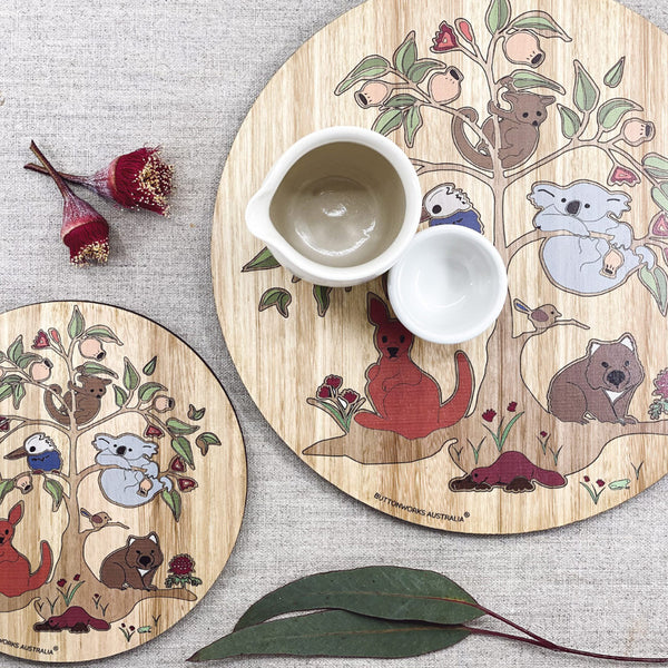 Animal Wildlife Tree Trivet - Planet Corroboree