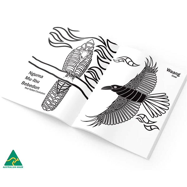 Dancing Wombat Colouring Book by Mick Harding - Planet Corroboree