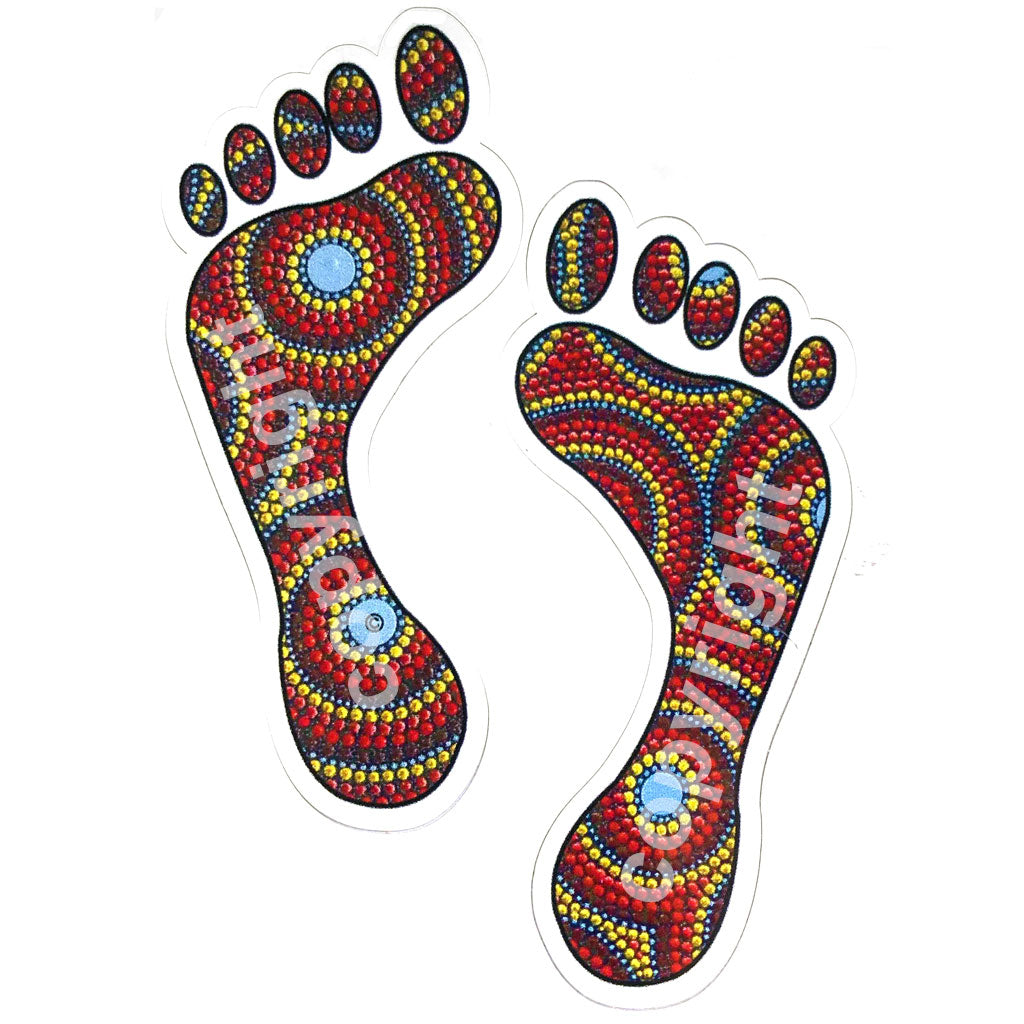Pair of Feet Stickers - Planet Corroboree