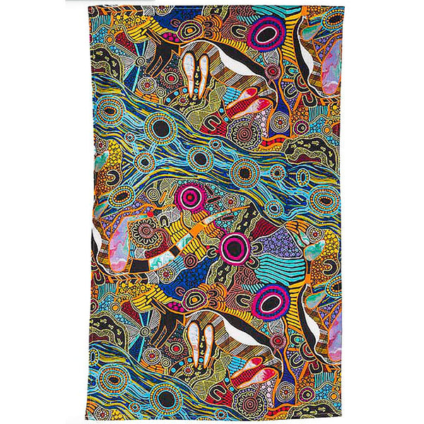 Australian made Tea Towel by Justin Butler - Planet Corroboree